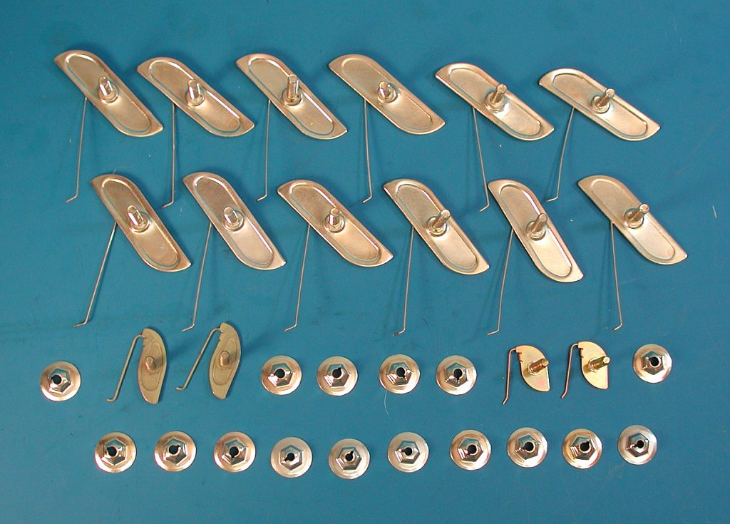 Chevy Front Fender Molding Clip Set, BelAir, 2-Door & 4-Door, 1959