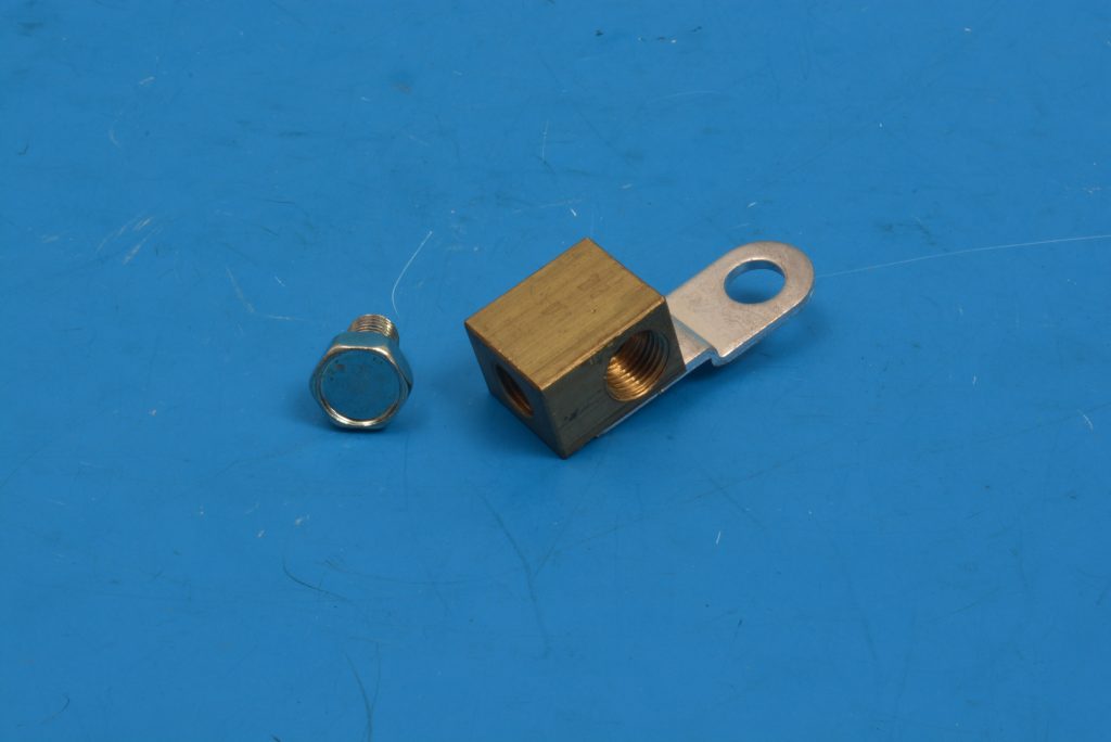 Chevy Brake Line Junction Block, Front, Left, 1955