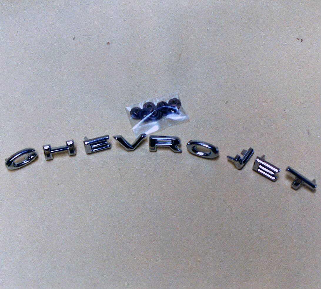 Chevy Hood CHEVROLET Letter Set, 1960-1961 - Bowtie Classic Parts ...