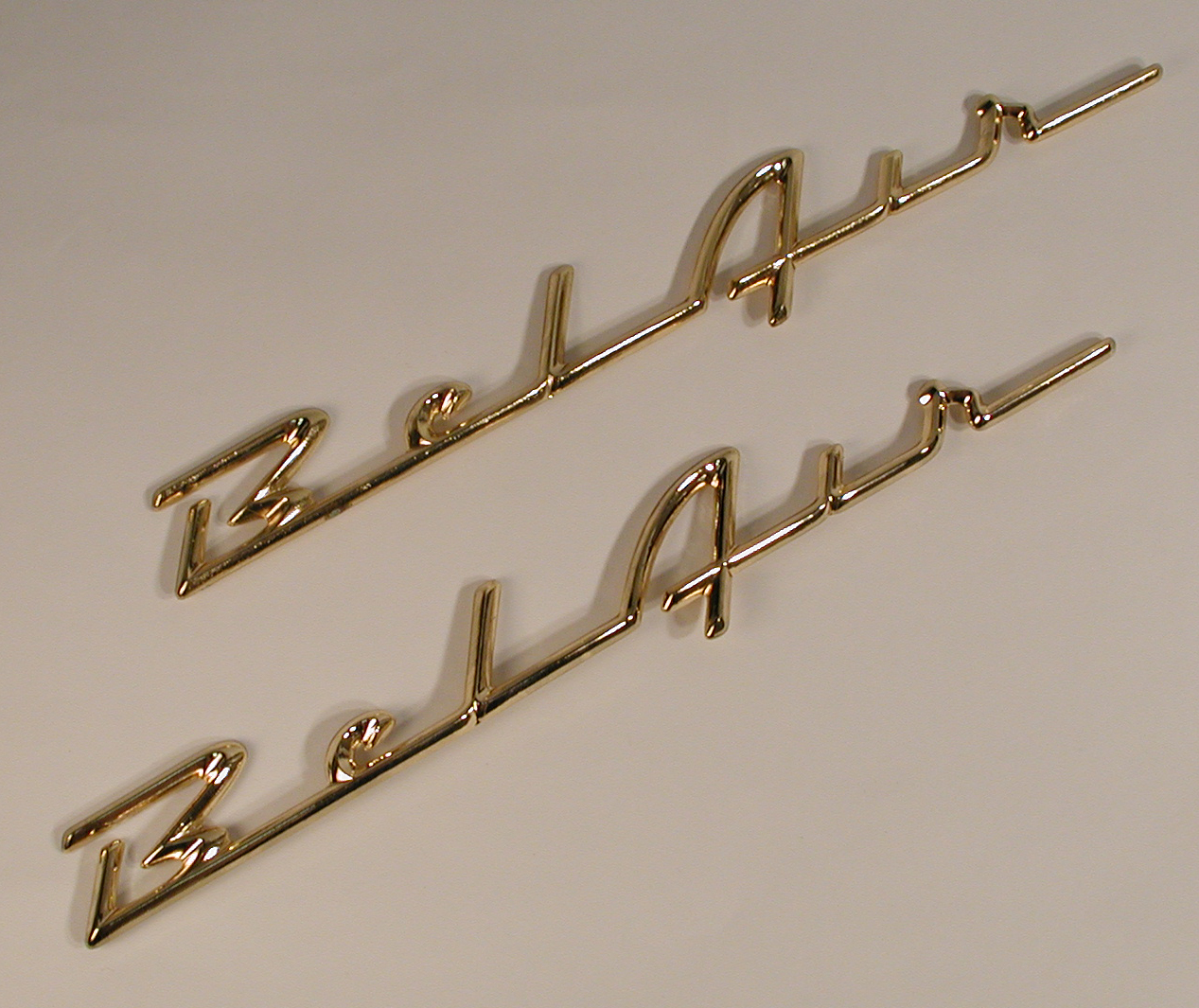 Chevy Quarter Panel Belair Scripts, Gold, Nice,1957 - Bowtie Classic ...