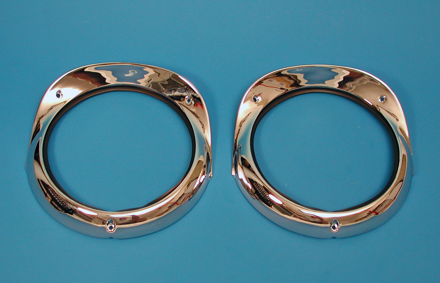 Chevy Headlight Bezels, Nice, 1956 - Bowtie Classic Parts - 1955-1964 ...