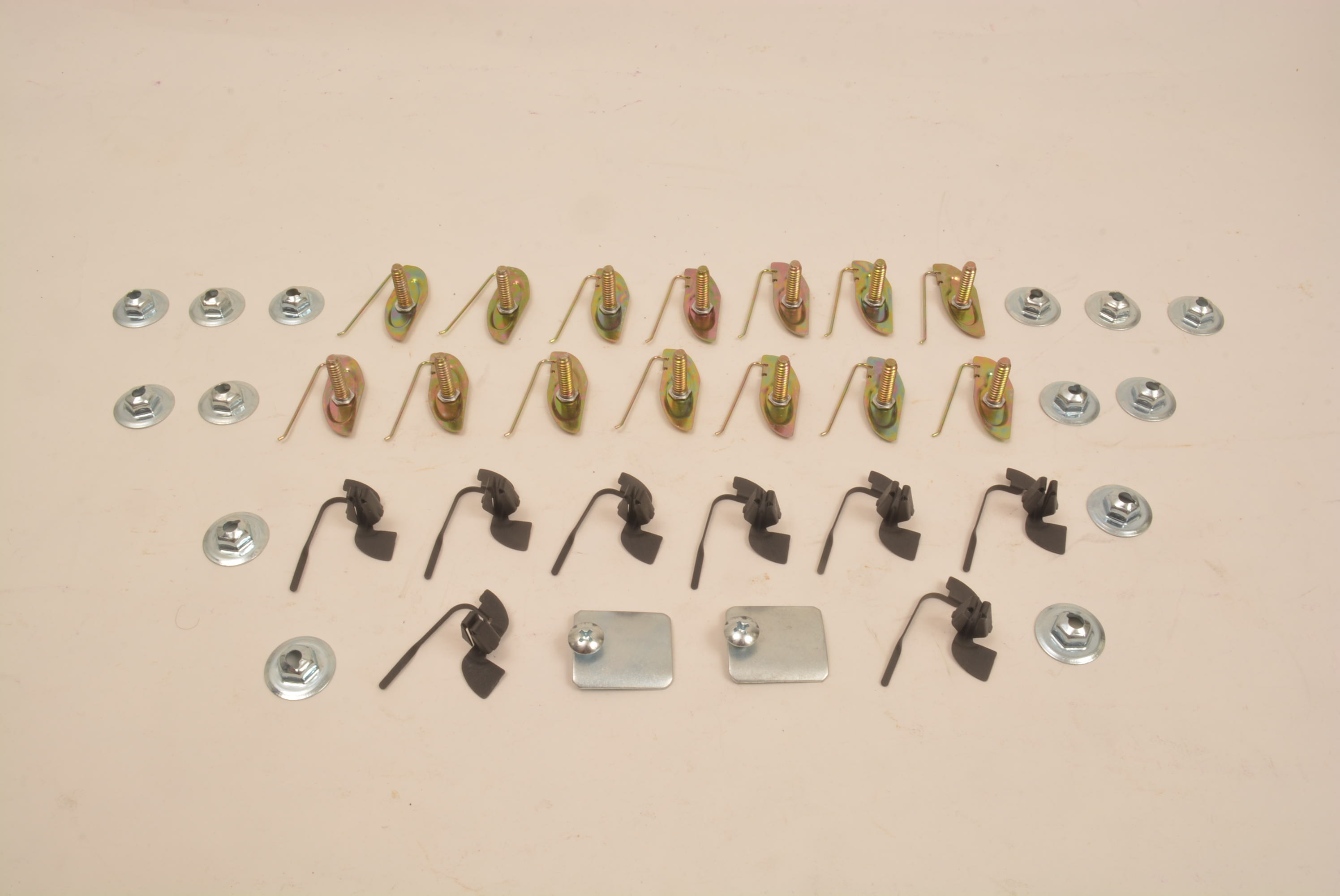 Chevy Door & Quarter Molding Clip Set, BelAir, 4-Door, 1960